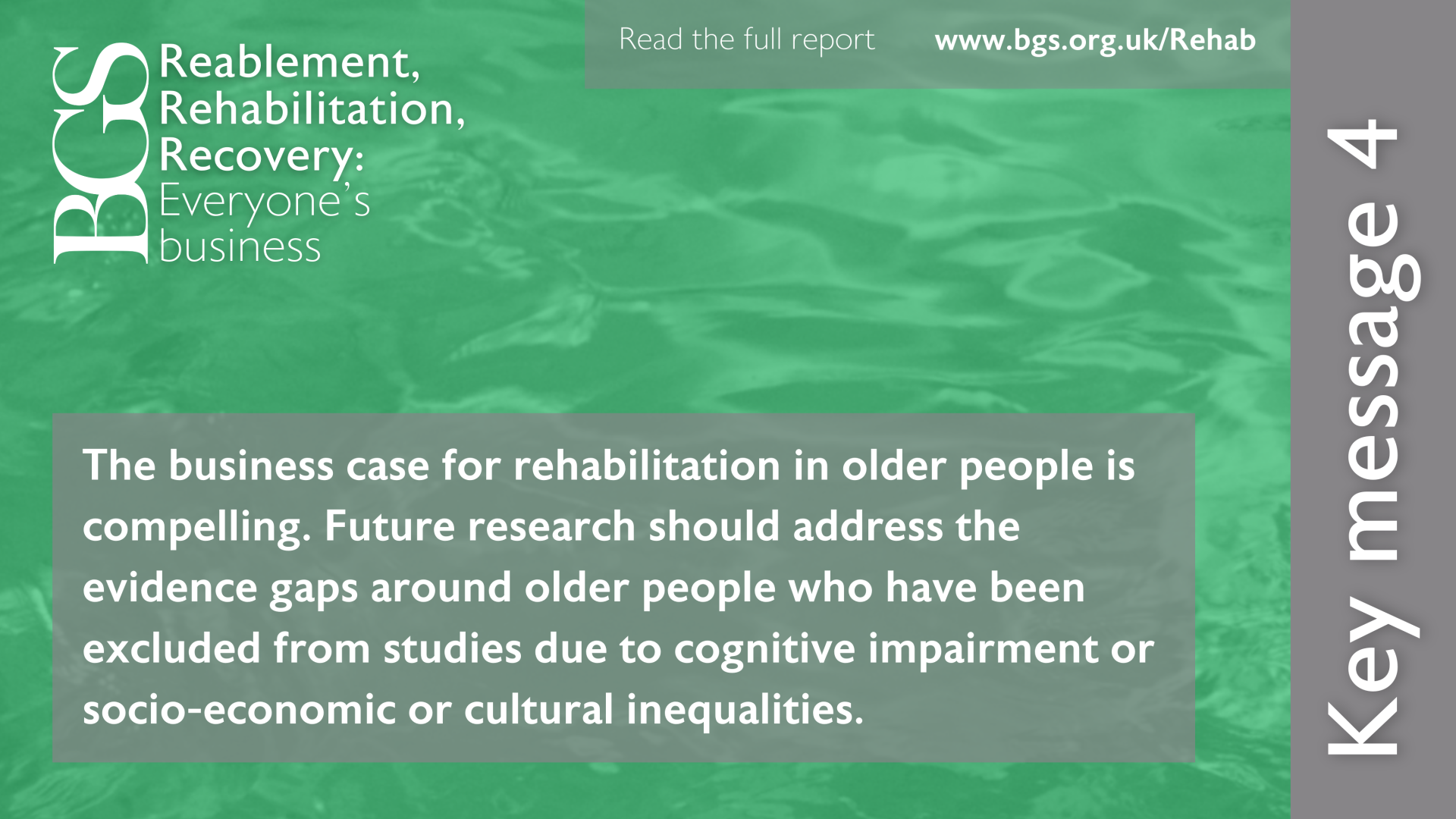 Reablement, Rehabilitation, Recovery: Chapter five - Conclusions and references | British ...